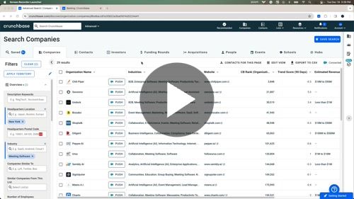 Crunchbase Onboarding Guide – Crunchbase | Knowledge Center