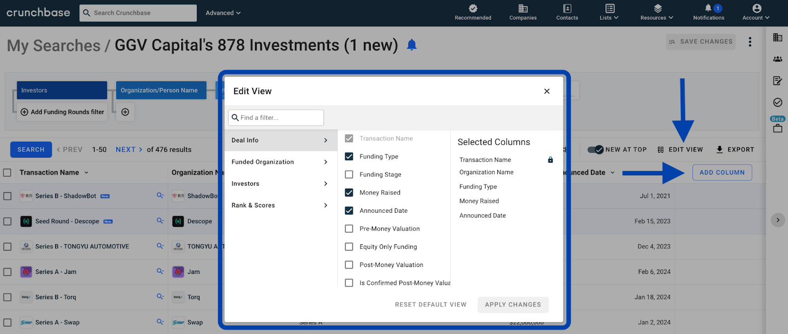 Build an Advanced Search with Crunchbase Pro – Crunchbase | Knowledge ...