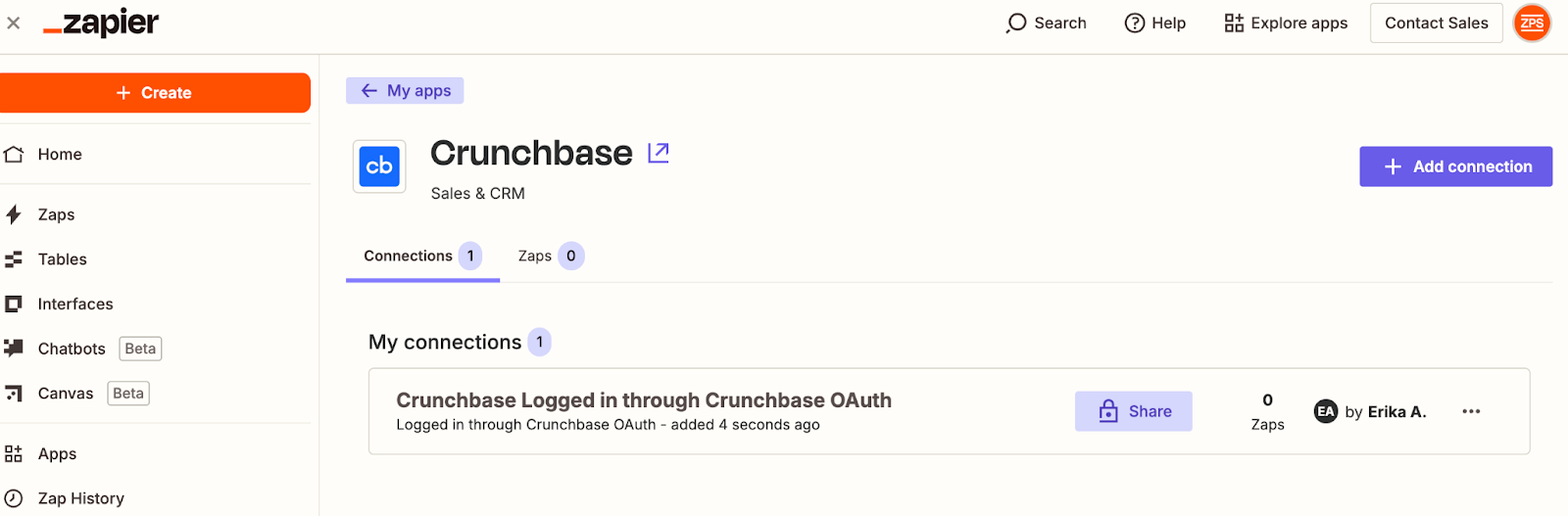 Getting Started with the Zapier Integration – Crunchbase | Knowledge Center
