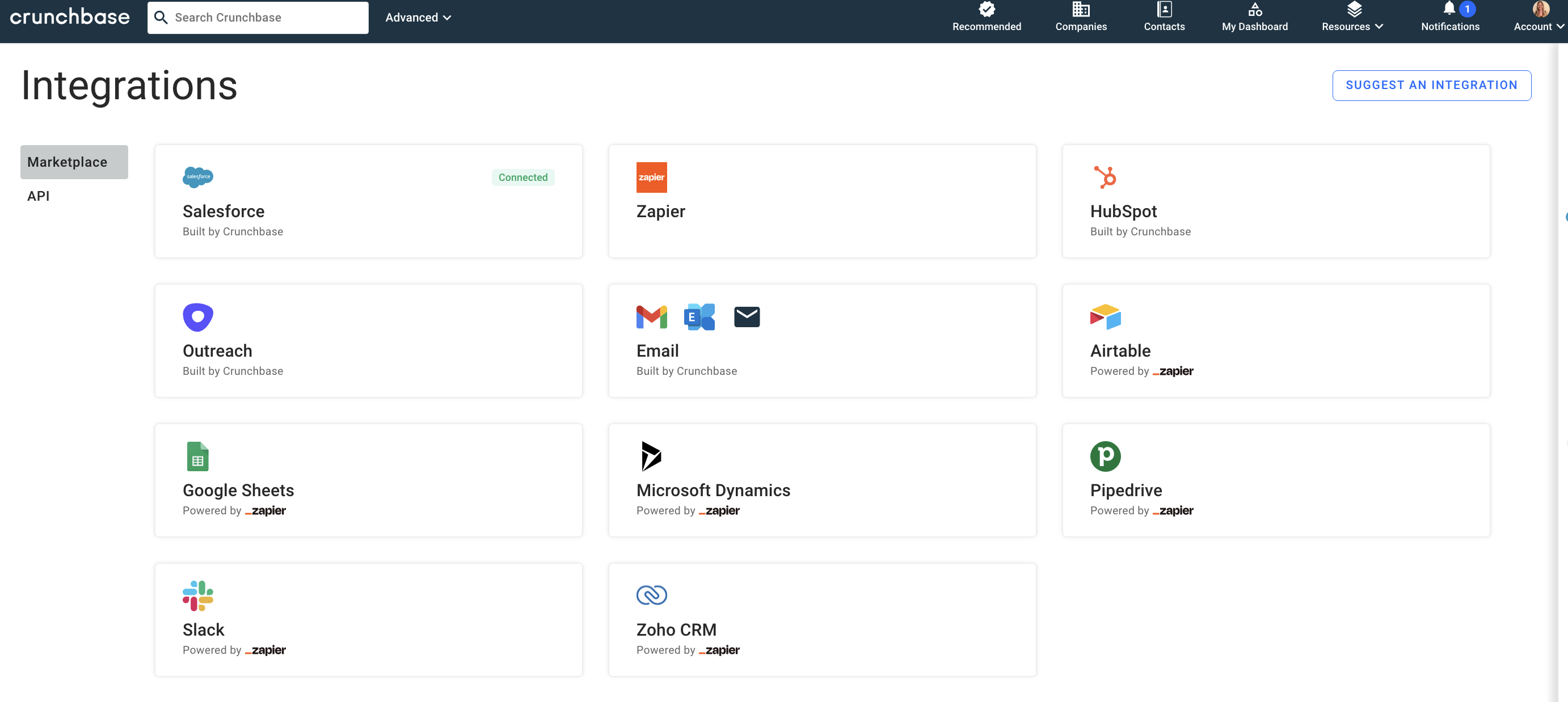 Getting Started with the Zapier Integration – Crunchbase | Knowledge Center