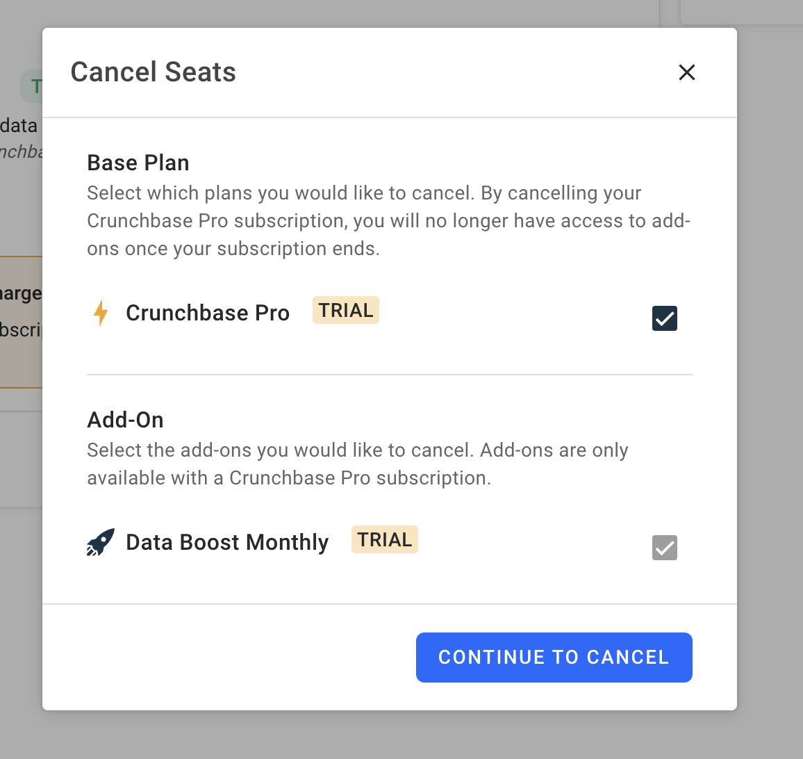 Cancel Your Crunchbase Pro Trial – Crunchbase | Knowledge Center