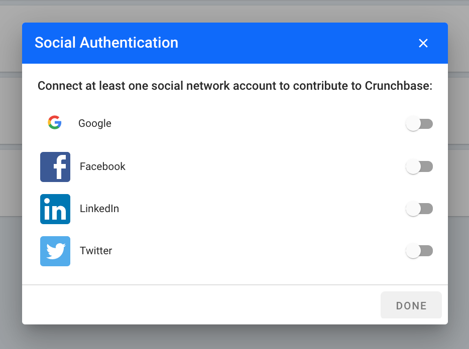 Access Crunchbase with Google Sign In – Crunchbase | Knowledge Center