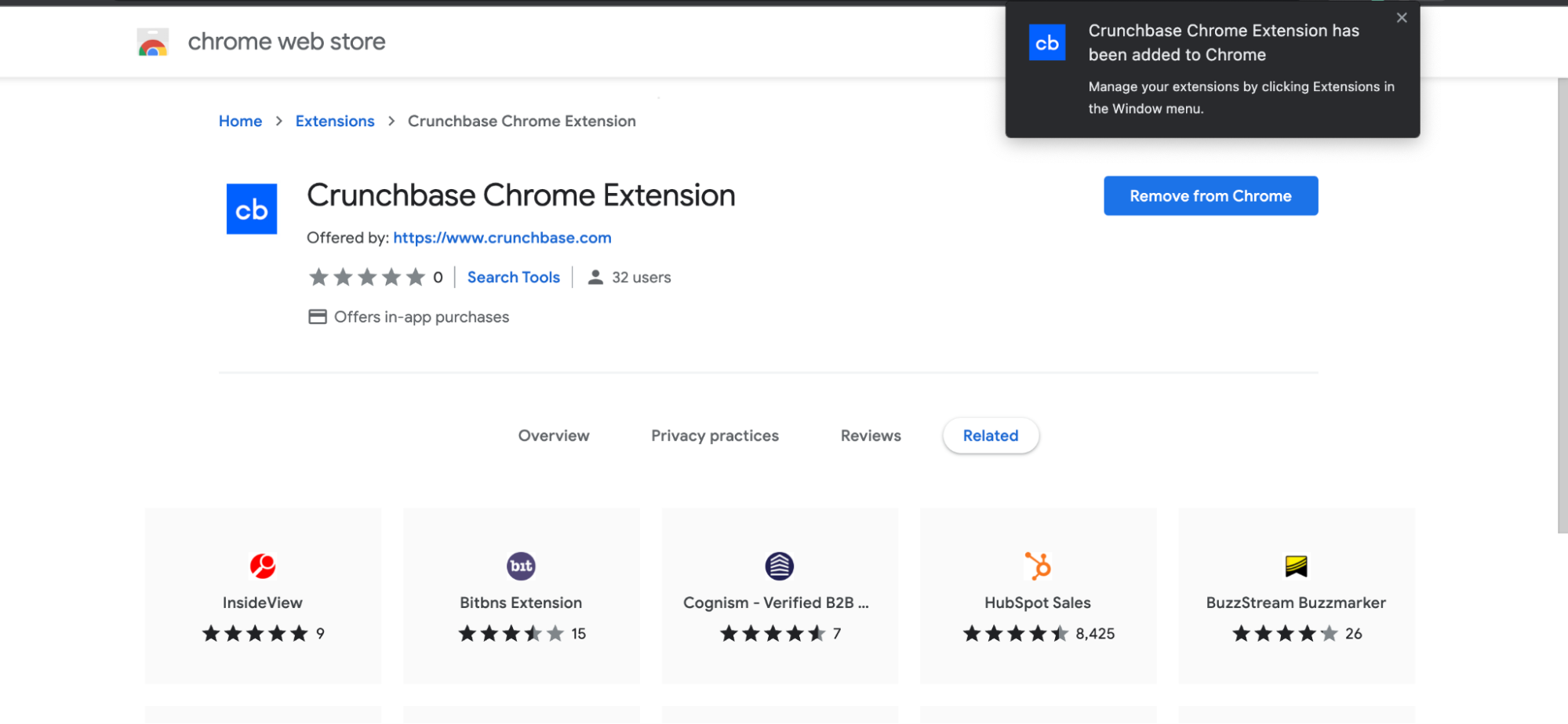 How do I access the Crunchbase Chrome Extension? – Crunchbase ...